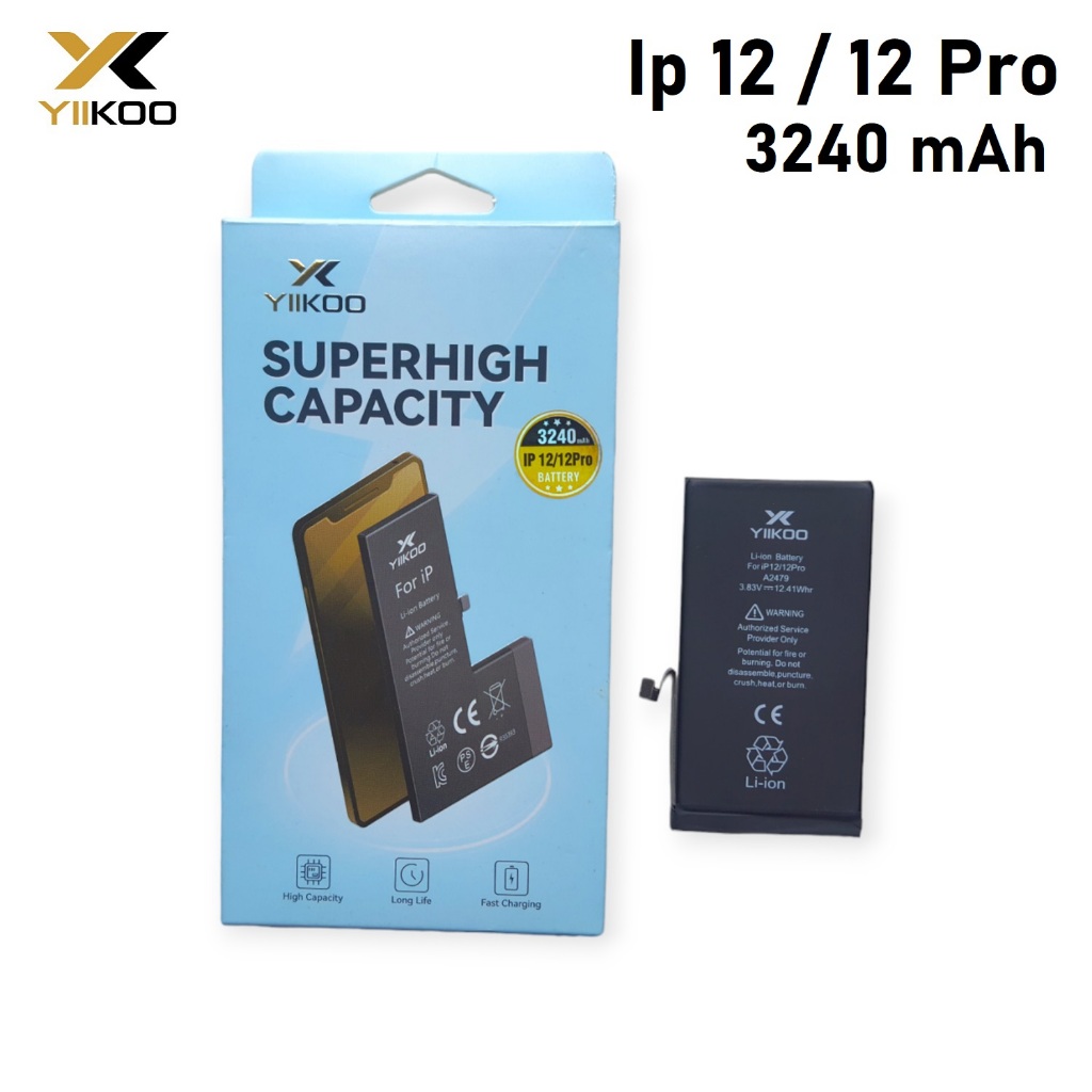 Jual YIIKOO Baterai Iphone 12 / 12 PRO High Capacity Battery Batre ...