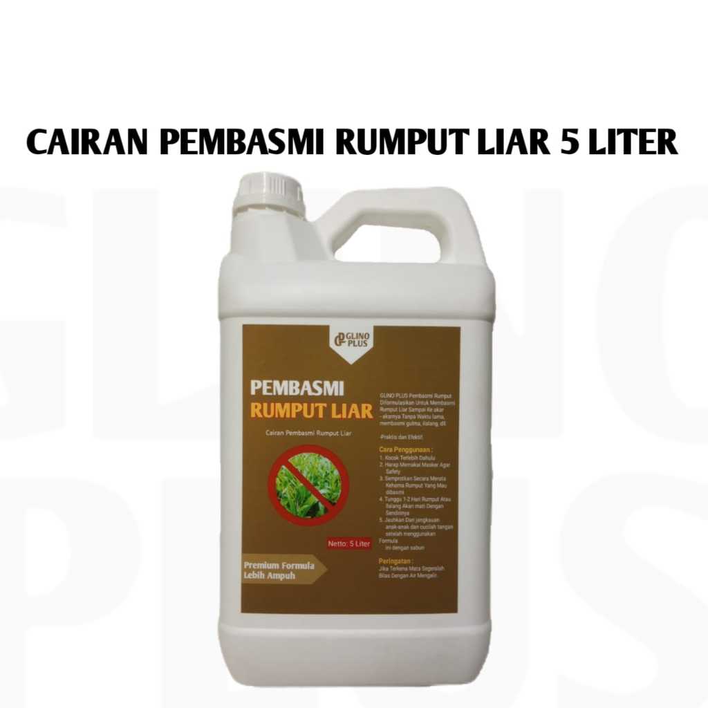 Jual [5 Liter] Cairan Obat Semprot Pembasmi Rumput Liar Gulma ilalang ...