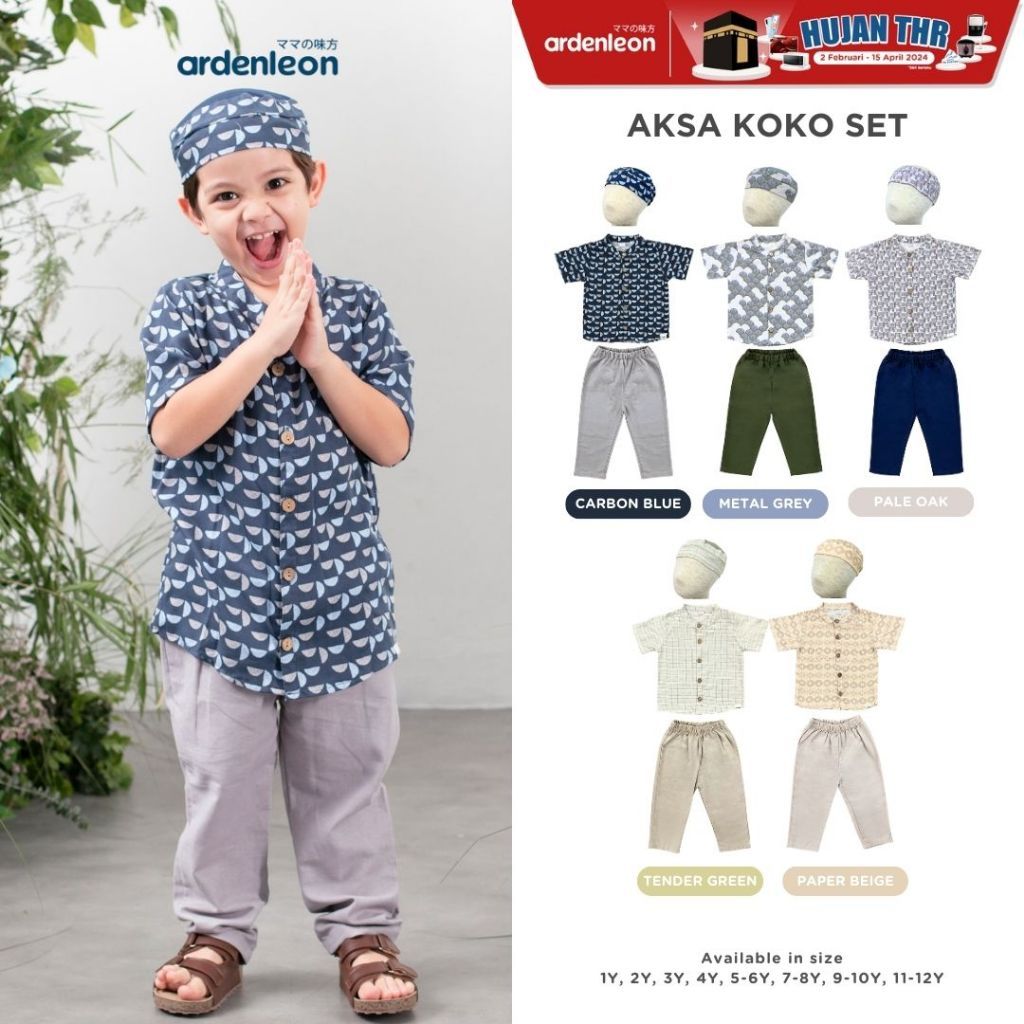 Jual ARDENLEON RAYA Setelan Anak Laki Laki Aksa Koko Set 1 - 12 Tahun ...
