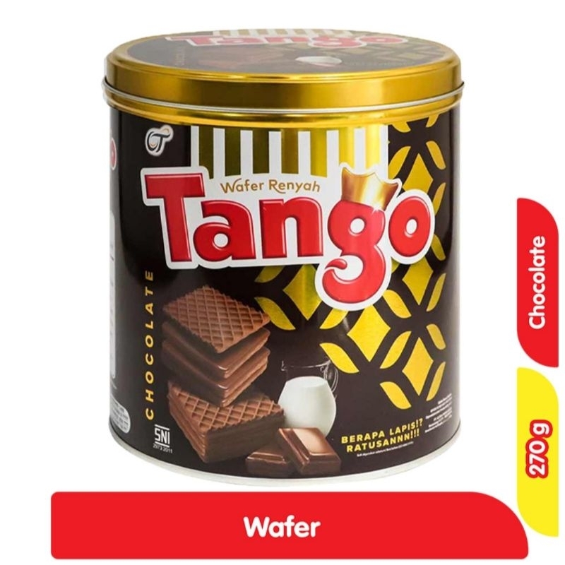 Jual wafer tango coklat,vanila kaleng 270gr | Shopee Indonesia