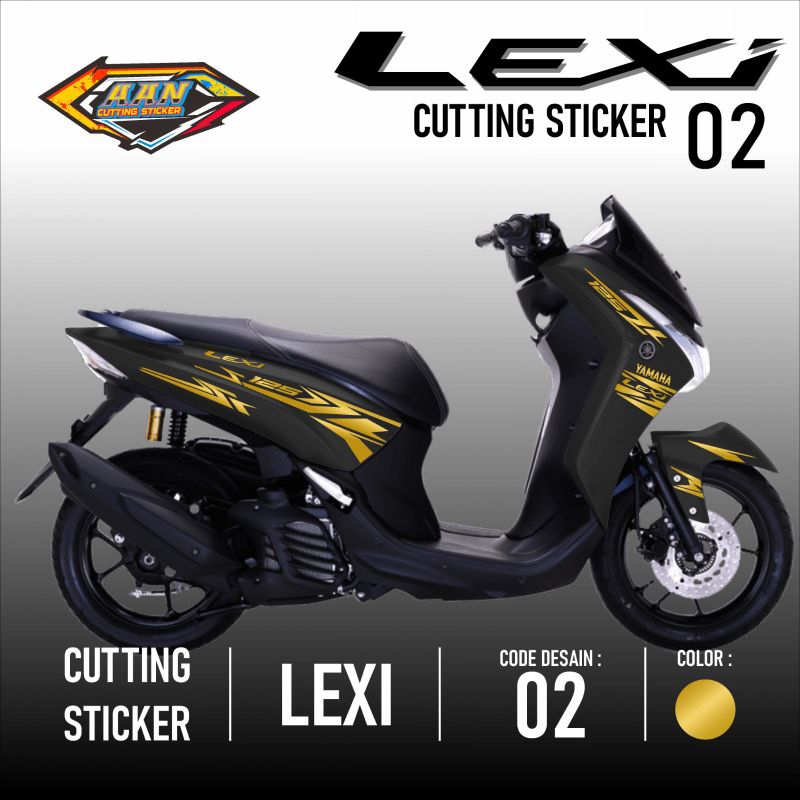 Jual Stiker Lis Bodi LExi 125 Kode 002 Striping Lexi 125 Stiker Cutting ...