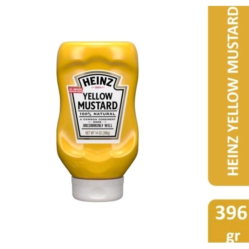 Jual USA HEINZ YELLOW MUSTARD 14oz 396g Botol Squeeze Besar Mustar ...