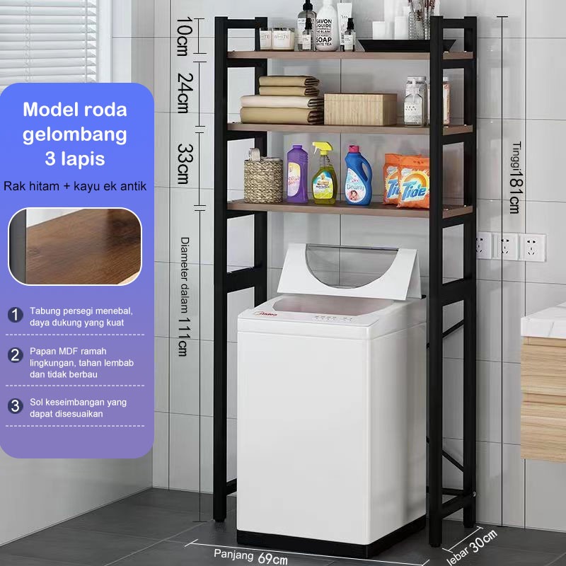 Jual Rak Serbaguna Rak Mesin Cuci Kamar Mandi Rak Laundry Rak Mesin ...