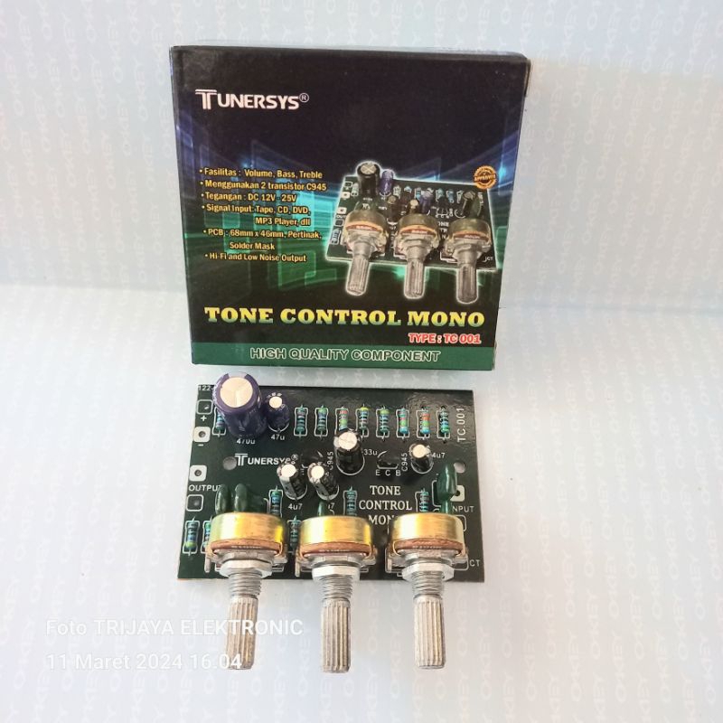 Jual Tone Control Mono 3 Potensio Tunersys | Shopee Indonesia