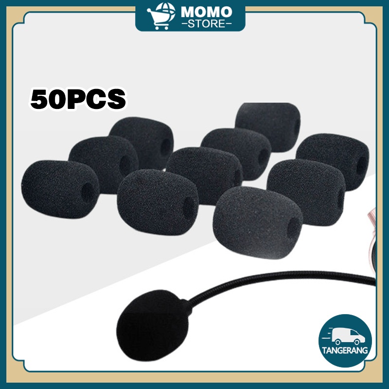 Jual 50 Buah Busa Mic Headset Anti Bising Busa Mic Intercom Bahan Spons ...