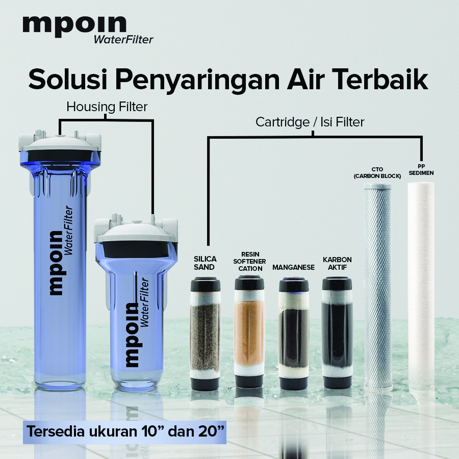 Jual Filter Air Water Filter Tandon Toren Air Sumur Minum MPOIN ...