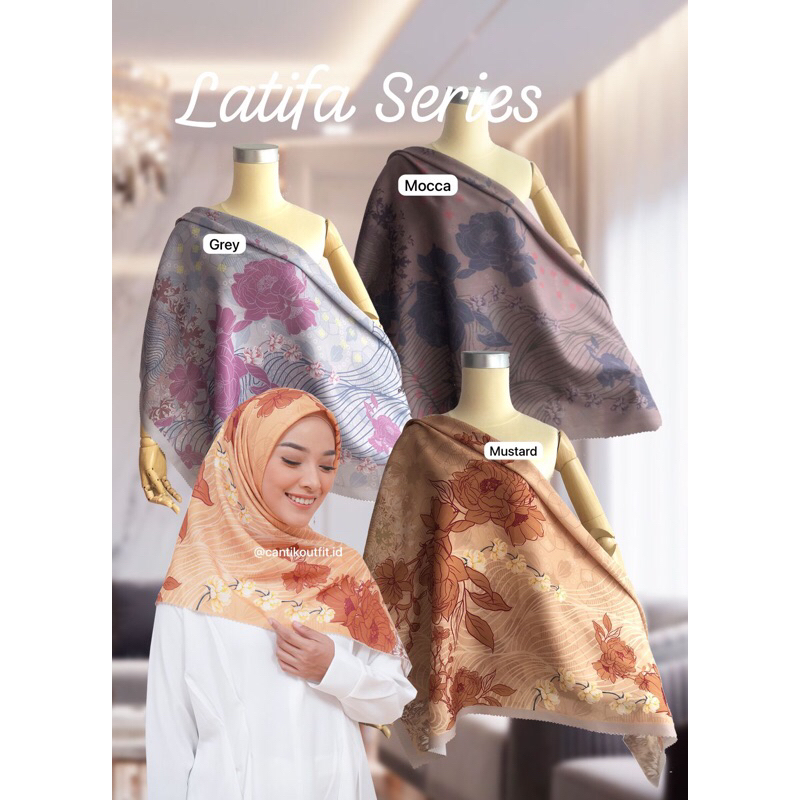 Jual Scarft hijab voal motif Latifah Series | Shopee Indonesia