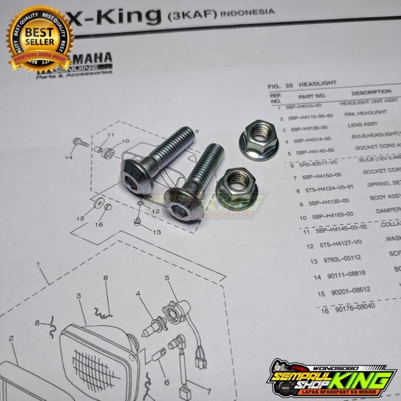 Jual Baut batok lampu depan Rxking baut breket lampu rx king Scorpio ... Jual Baut batok lampu depan Rxking baut breket lampu rx king Scorpio ...
