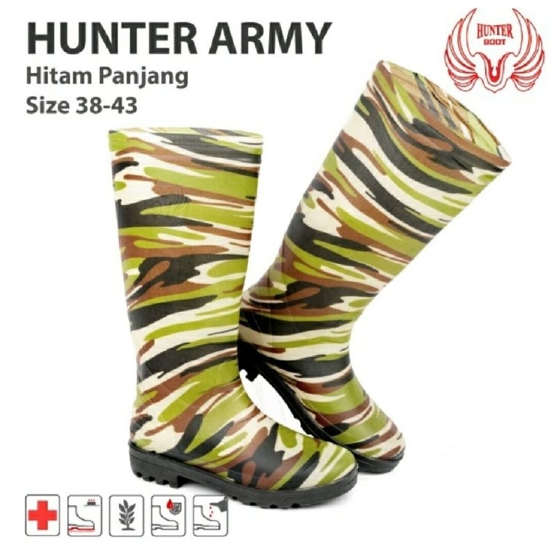 Jual Sepatu Boot Hunter Doreng Army Original No 36 dan 40 | Shopee ...