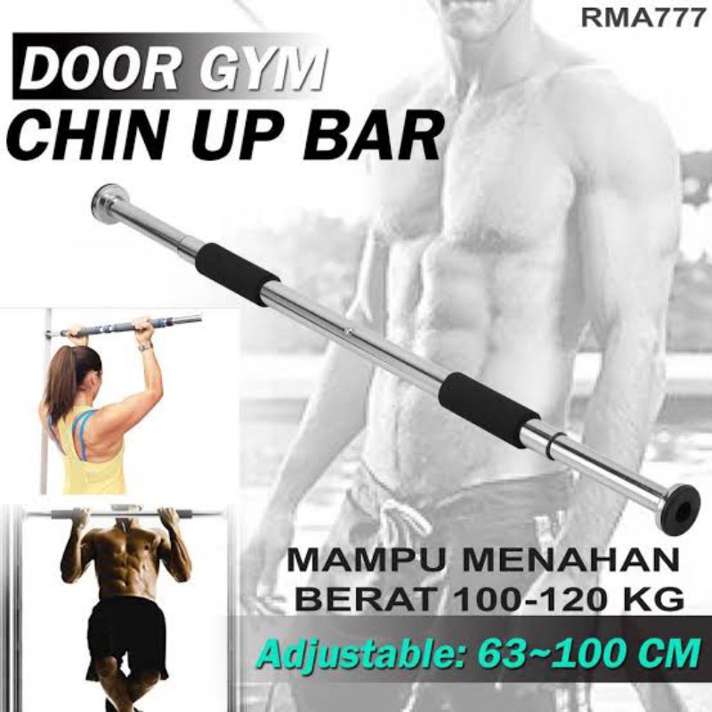 Jual TaffSPORT Tiang Latihan Pull Up Pintu Door Gym Bar Solid Grip 62 ...
