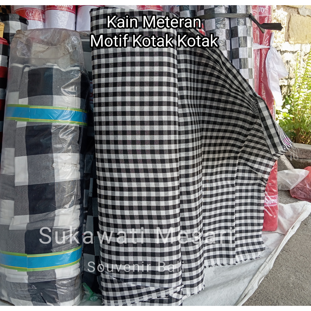 Jual Kain Poleng Kotak Kotak Meteran Hiasan Dekorasi Unik Khas Bali ...