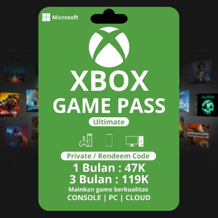 Jual Qz Xbox Gamepass Ultimate 1 Bulan GPU | Shopee Indonesia