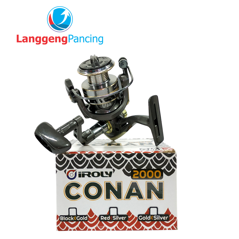 Jual ALAT PANCING REEL SPINNING IROLY CONAN MURAH 10 BALL BEARING MAX ...
