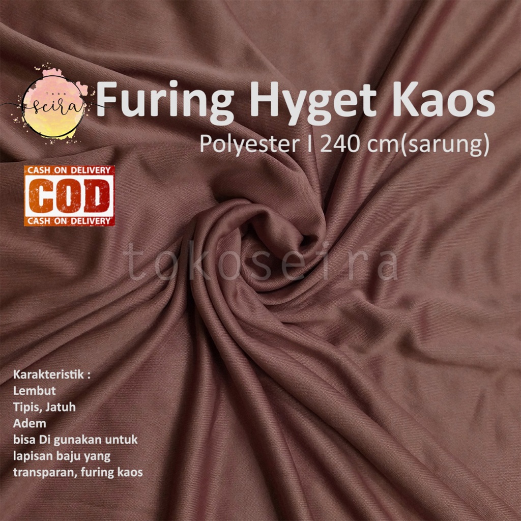 Jual Kain Furing Hyget Bahan Kaos Lebar 240cm (Nyarung) | Shopee Indonesia