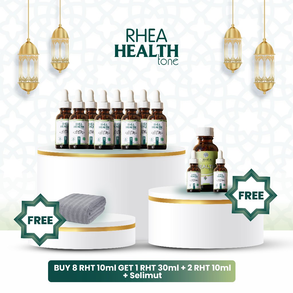 Jual Bundle 8 Rhea Health Tone 10 ml + FREE 2 RHT 30 ml + 1 10 ml ...