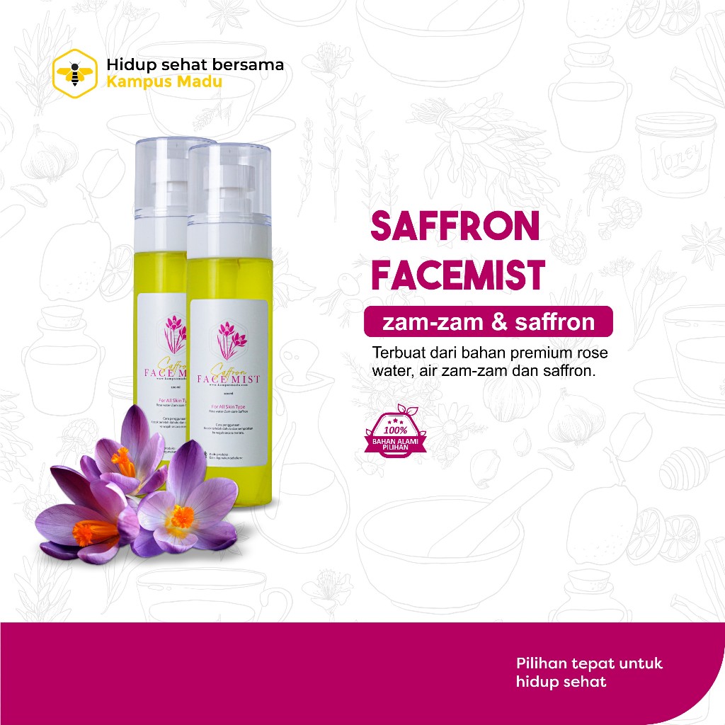 Jual FACE MIST SAFFRON WITH ZAMZAM WATER 100ML Face mist | Shopee Indonesia