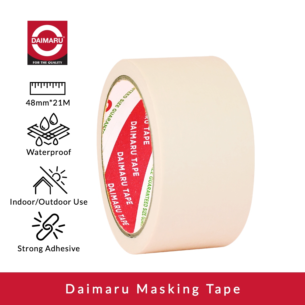 Jual Daimaru Masking Tape Lakban Kertas Warna Cream 48 mm x 21 meter ...