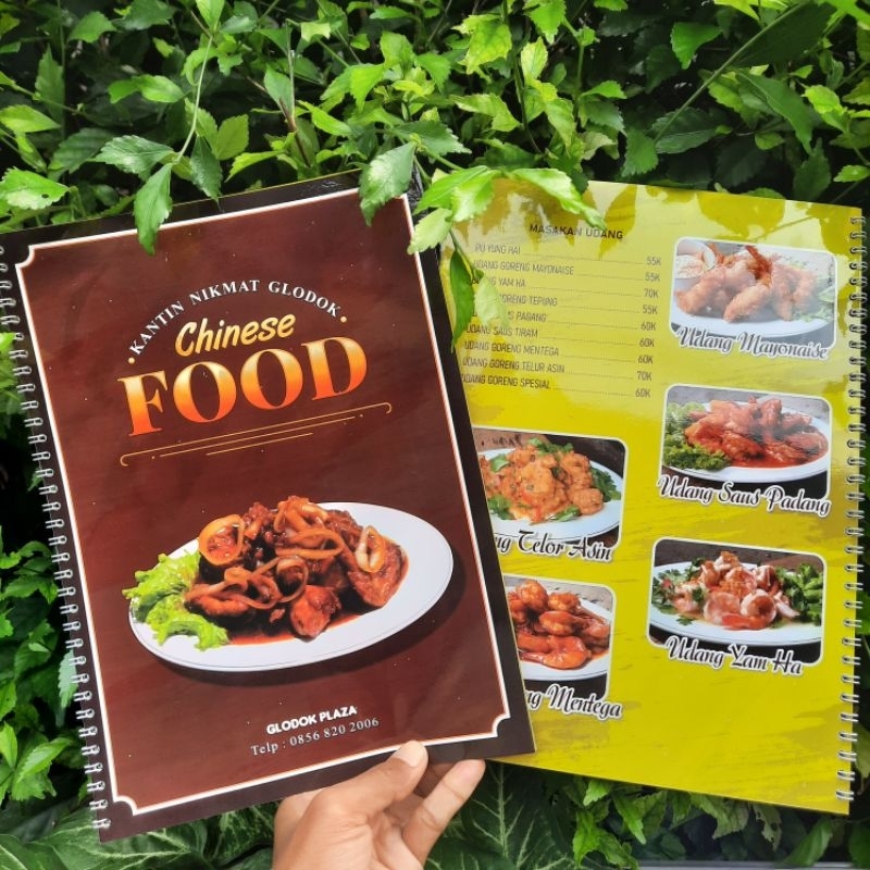 Jual Buku Menu custom bisa untuk menu makanan menu sebuah produk atau ...