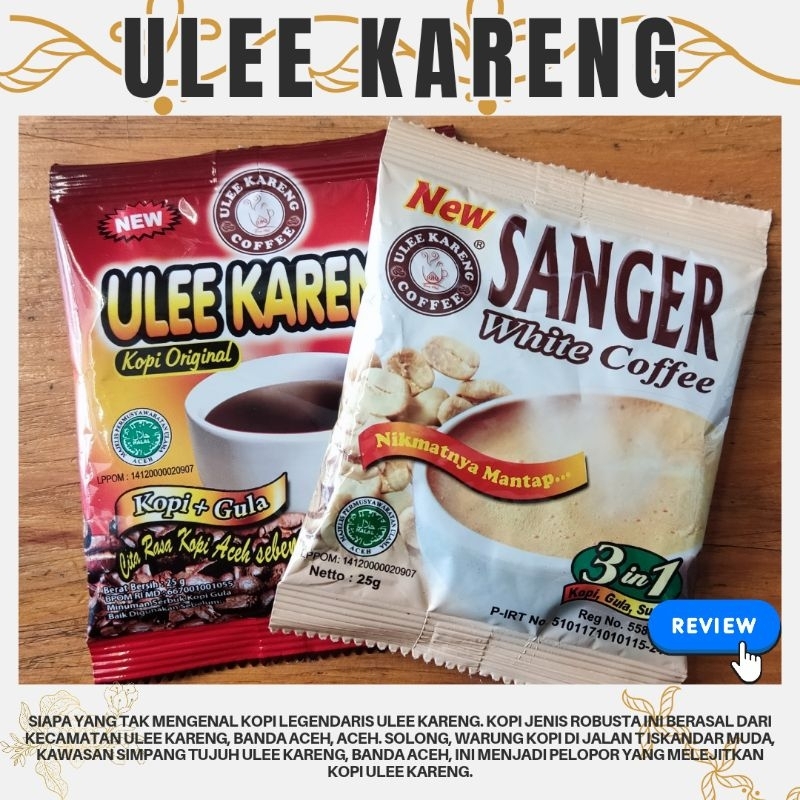 Jual Kopi sachet Ulee kareng khas aceh isi 25gram | Shopee Indonesia