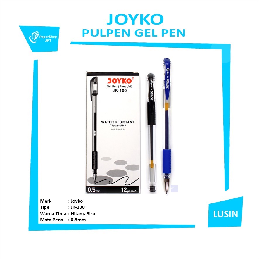 Jual JOYKO - Pen Hitam Biru JK-100 Pen - Pulpen - Ballpoint - Lusin ...