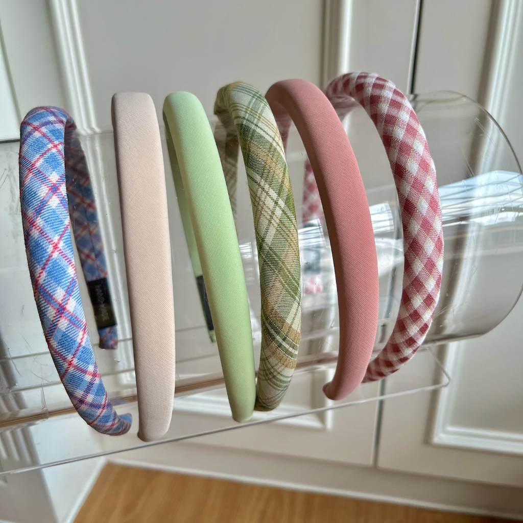 Jual Bando Kain Motif Gingham Bandana Cottagecore Vintage Fairy ...