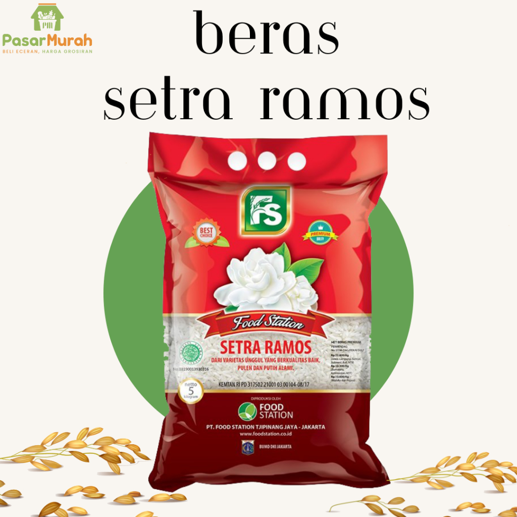 Jual Beras Setra Ramos 5 kg | Shopee Indonesia