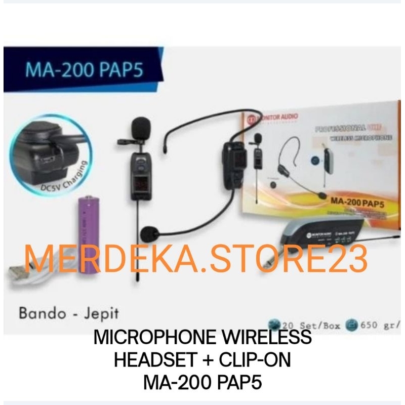 Jual MONITOR AUDIO MA200 PAP5 MA 200 PAP 5 MA-200 PAP-5 MICROPHONE ...