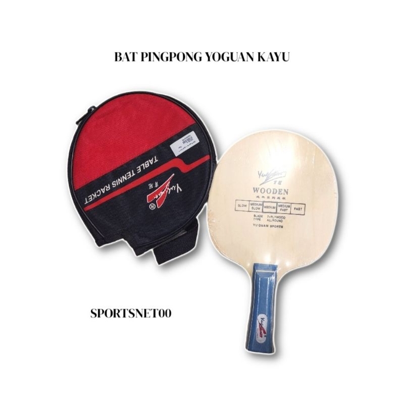 Jual Bat PingPong / Bat Ping Pong Kayu Yuguan 1011 | Shopee Indonesia