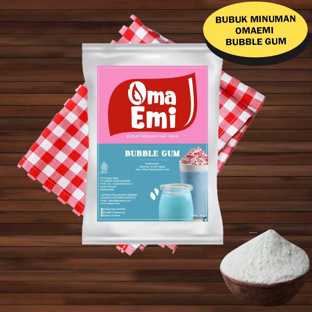 Jual Bubuk Minuman {PERMEN KARET} / {BUBBLE GUM} 30 gr / Jual Bubuk Minuman Aneka Rasa | Shopee ...