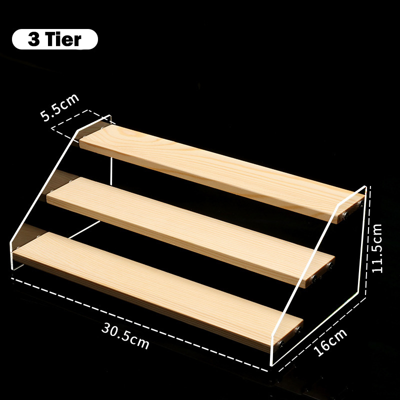 Jual Display Transparent Acrylic Action Figure Stand 3 Susun Tingkat ...