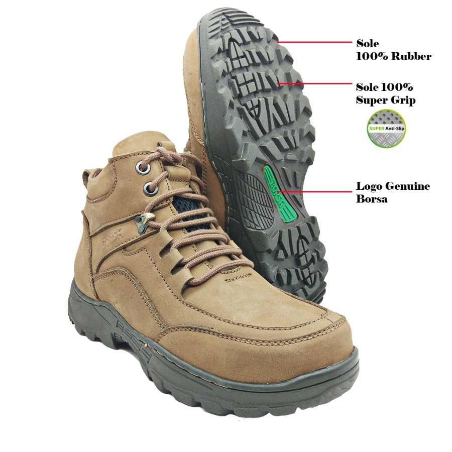 Jual Sepatu Safety Boots Ujung Besi Pria Kulit Asli Cruiser Anchor ST ...