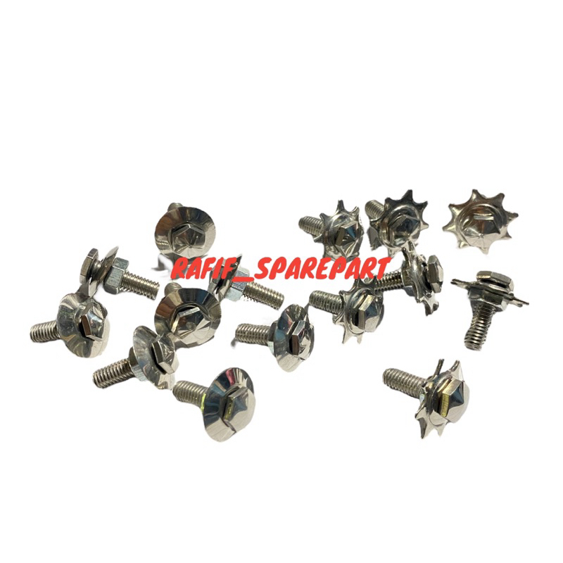 Jual BAUT PLAT NOMOR MONEL STAINLIS HARGA PER BIJI | Shopee Indonesia