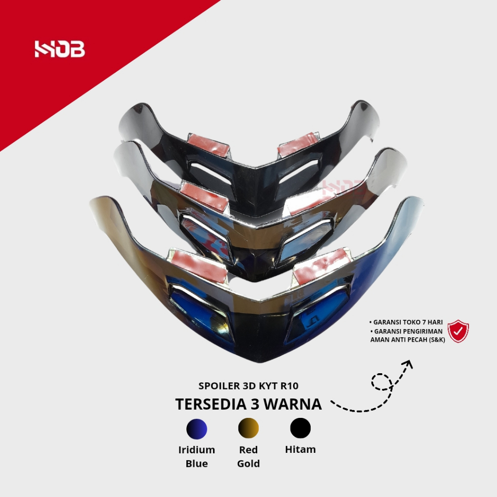 Jual Spoiler Helm 3D KYT R10 anti pecah bahan Pc(polycarbonat | Shopee ...