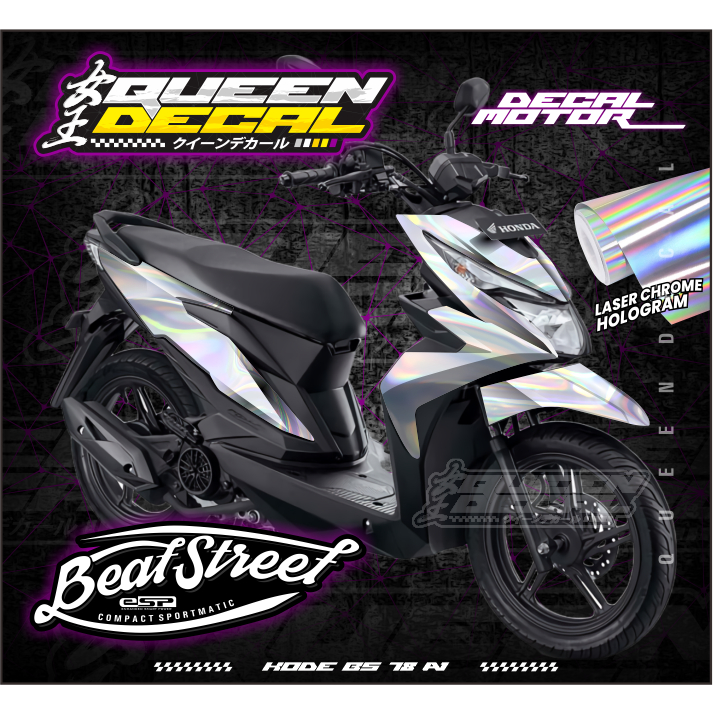 Jual Stiker Full Body Decal Desain Laser Chrome Hologram - Decal Beat ...