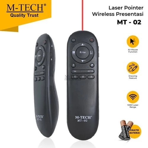 Jual M-Tech Laser Pointer with Mouse Function Wireless MT-02 -04298 | Shopee Indonesia
