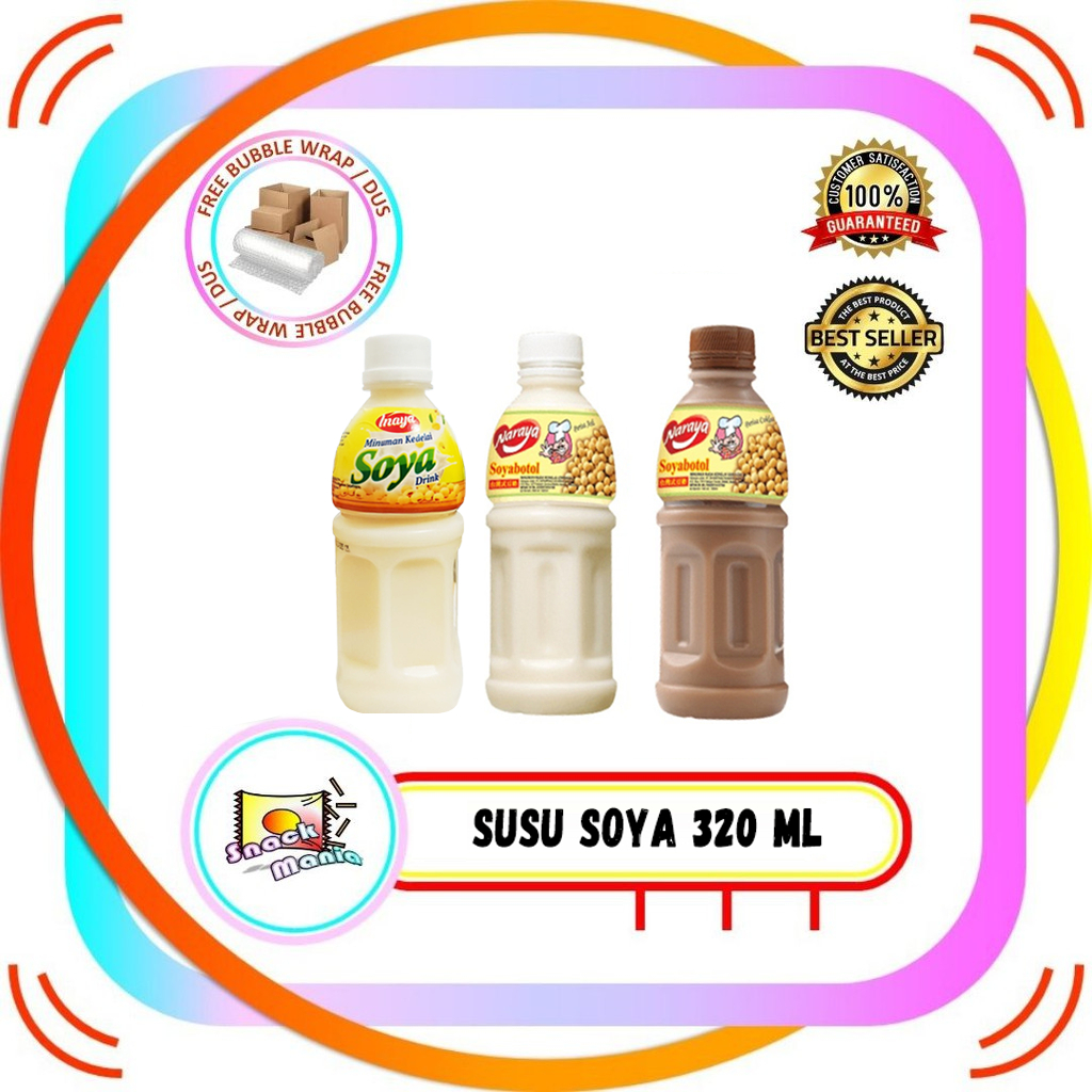 Jual Naraya Soya Botol Original Cokelat ~ 320 ml Soy Bean Milk Susu ...