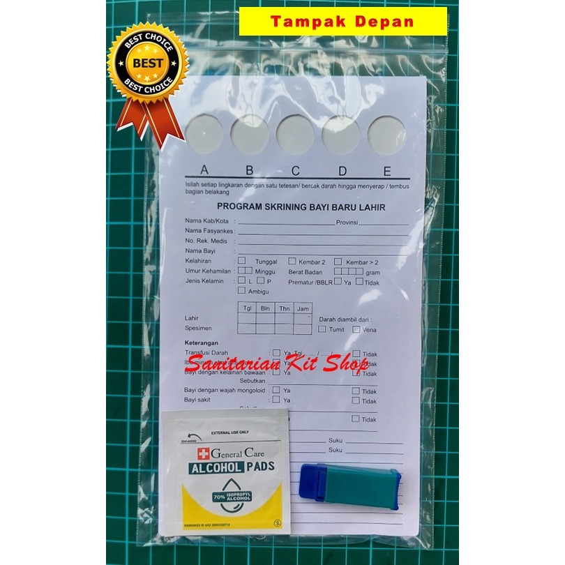 Jual Kertas SHK KIT / Skrining Hipotiroid Kogentinal KIT / 20 Test ...