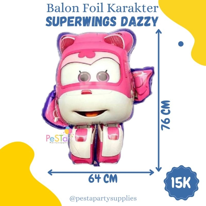 Jual Balon Foil Superwings Dizzy/Superwings Balloon_PeSTa Party ...