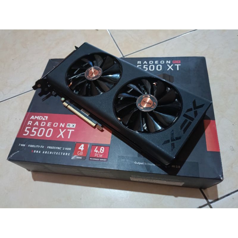 Jual vga xfx rx 5500 xt 4gb gddr6 | Shopee Indonesia