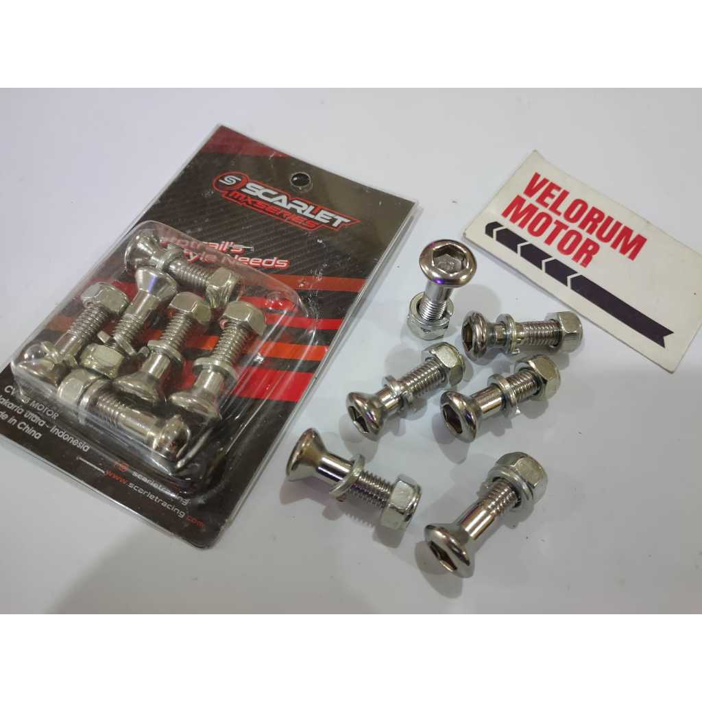 Jual Baut Gear Mur Ring Stainless ( isi 6pcs ) | Shopee Indonesia