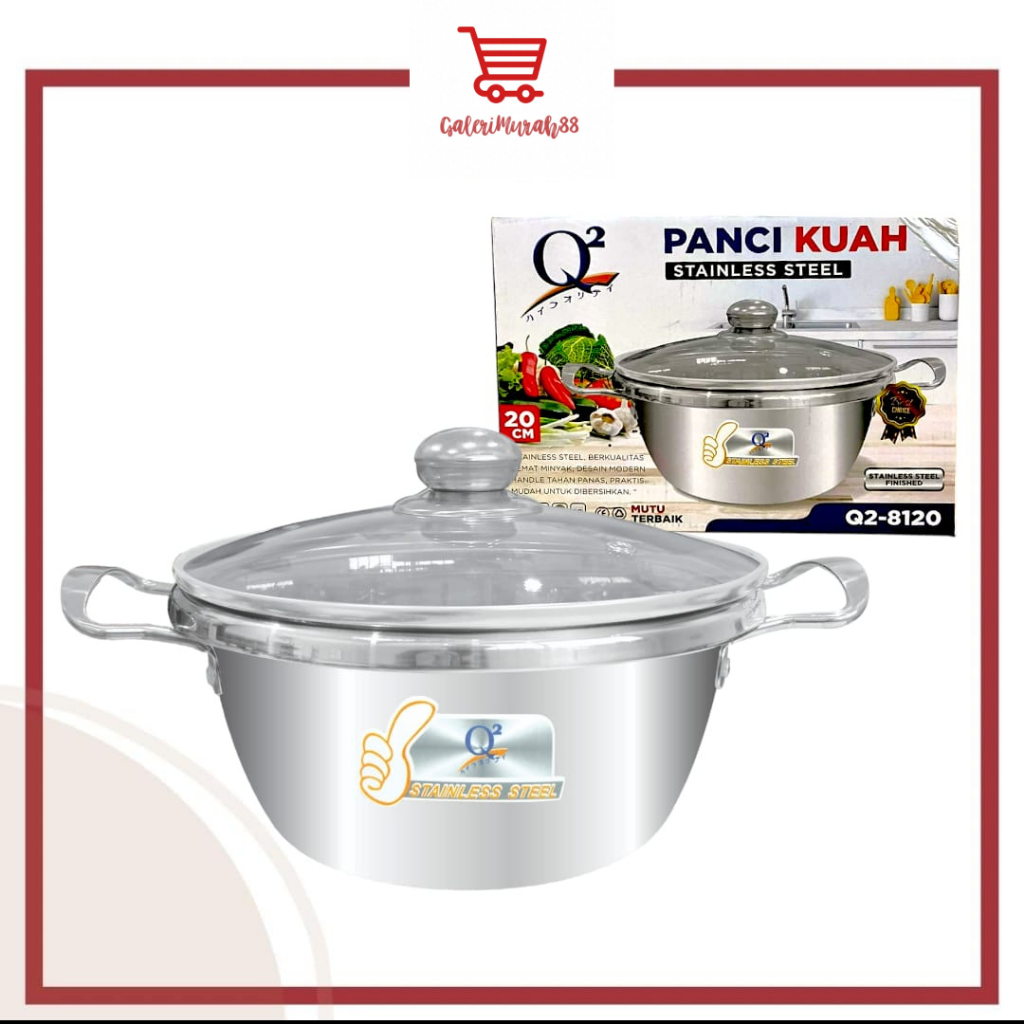 Jual Panci Kuah Q2-8118 Q2-8120 / Panci Kuah Diameter 18cm, 20cm ...