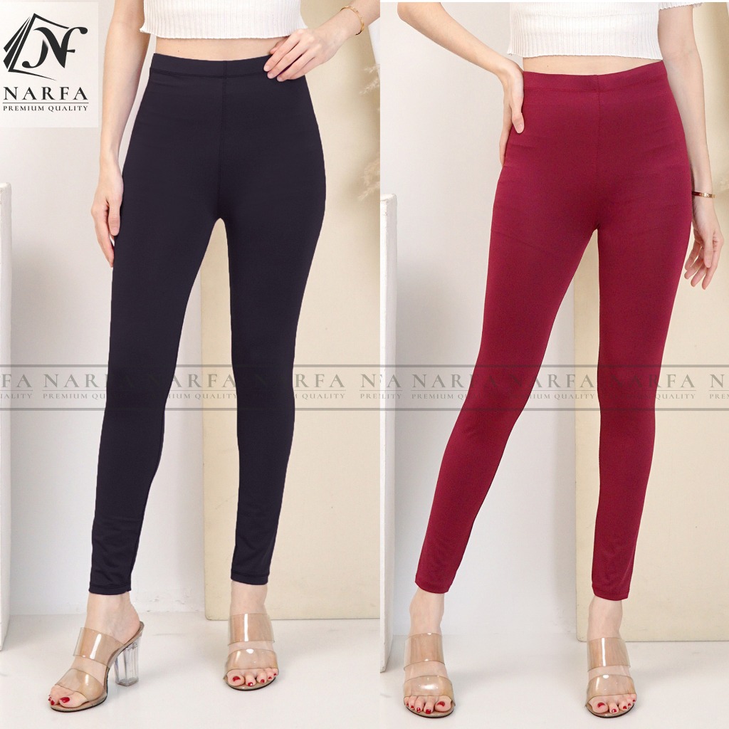 Jual Legging Panjang Spandex Premium Std & Jumbo High / Celana Leging / Lejing / Legging Wanita ...