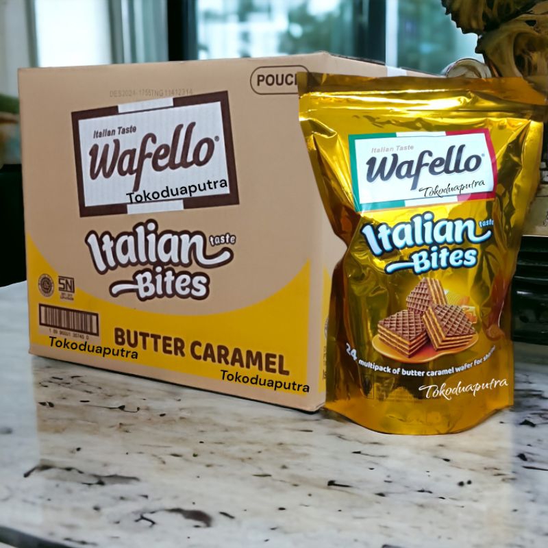 Jual Wafello Butter Caramel Pouch 228 gr X 6 POUCH ( 1 karton ...