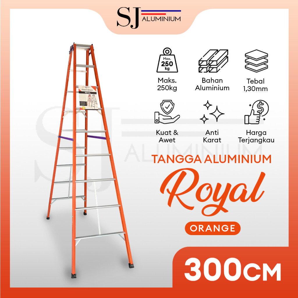Jual [ROYAL] Tangga Aluminium / Tangga Lipat / Tangga Aluminium Lipat ...