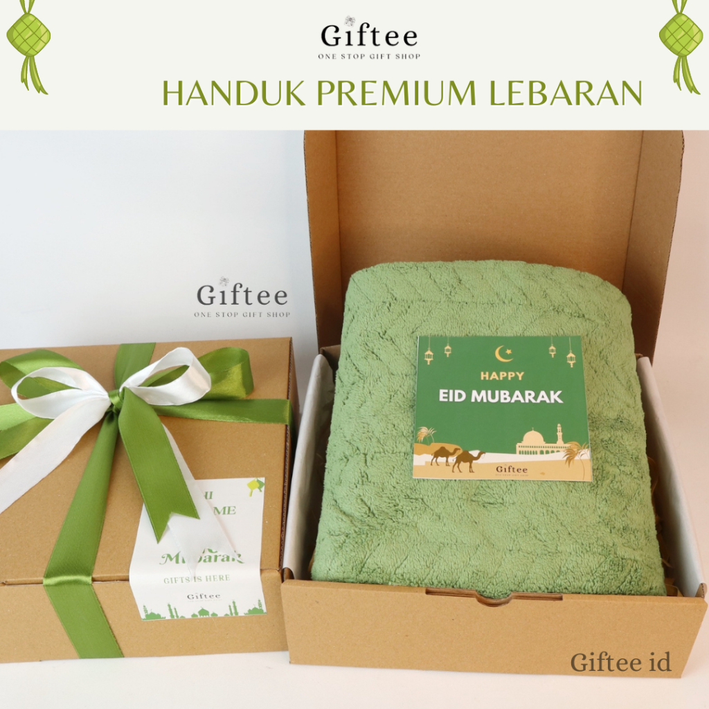 Jual HAMPERS LEBARAN HANDUK MANDI BULU PREMIUM TEMA EID MUBARAK EDITION ...