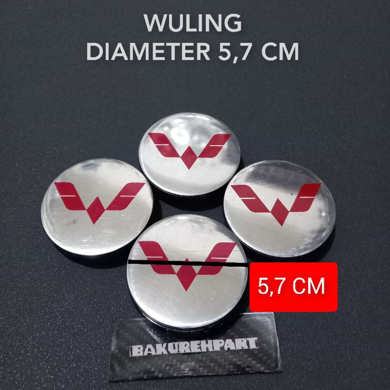 Jual Dop roda tutup velg mobil WULING diameter 5.7 cm harga satuan 1pcs ...