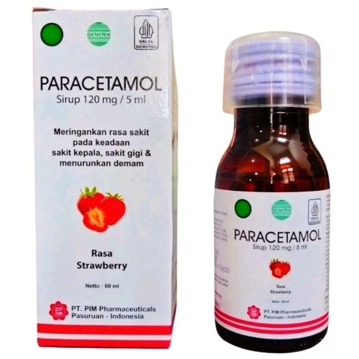 Jual PARACETAMOL Syrup 120mg /5ml (60ml) - PIM | Pamol 120mg /5ml ...