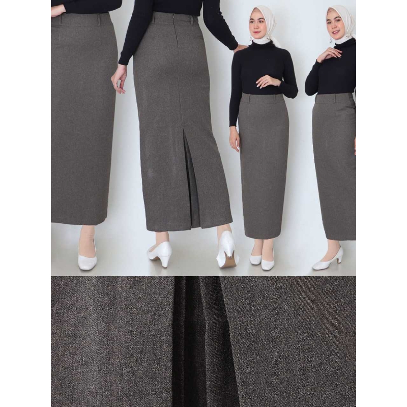 Jual ROK KERJA SPAN PANJANG / ROK FORMAL PANJANG/ ROK REMPEL BAWAH ...