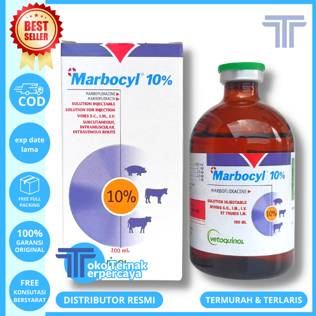 Jual MARBOCYL 10% 100ML - Obat Spesialis Pernafasan & Mastitis Hewan ...