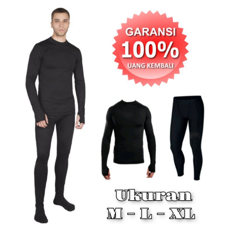 Jual Set Baju Manset Baselayer Panjang Thumbhole Dan Celana Legging ...